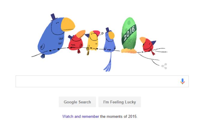 Google welcomes 2016 with the cutest doodle ever! | India.com