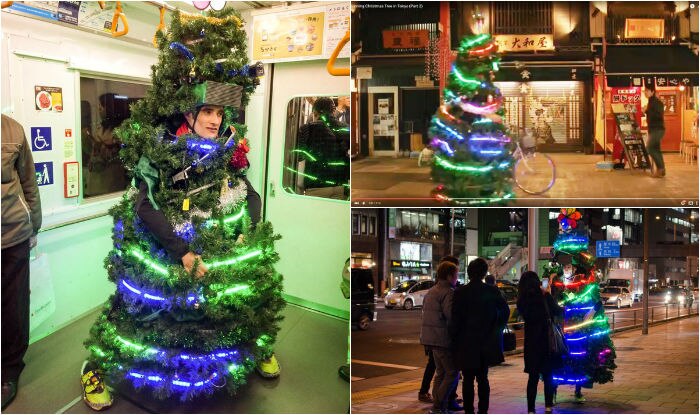 Here is the running Christmas tree that has taken the internet by storm ...