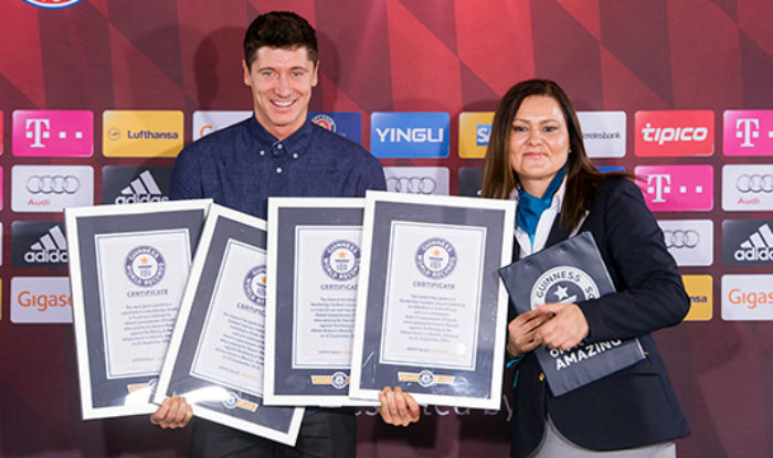 Robert Lewandowski enters Guinness World Record books for goal-scoring ...