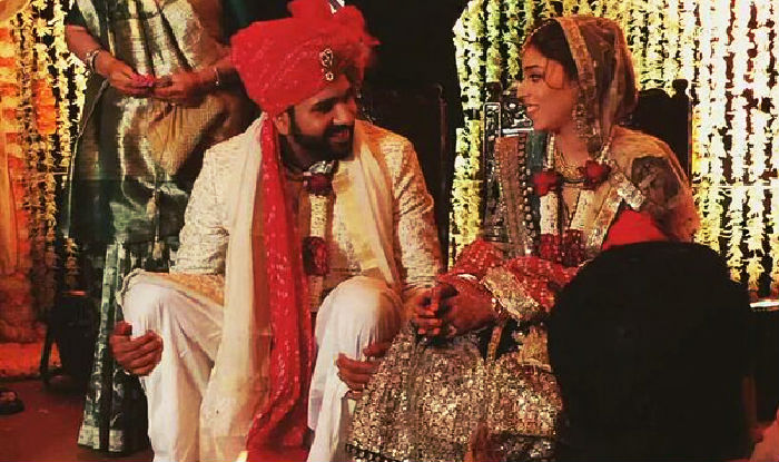 Rohit Sharma-Ritika Sajdeh wedding pictures: First pics of gorgeous ...