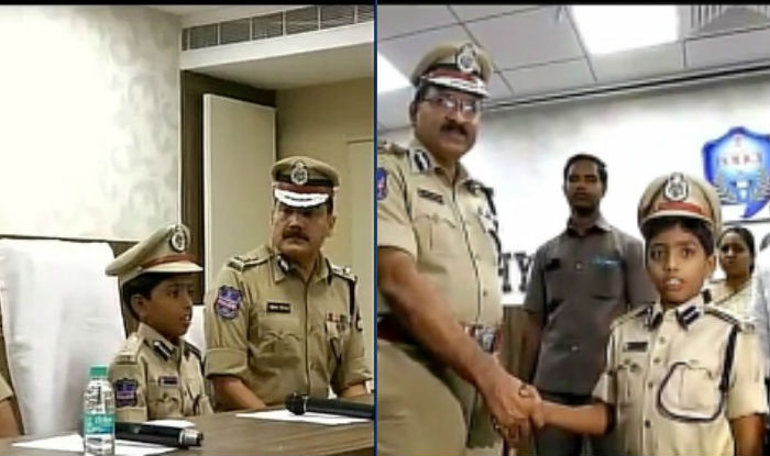 Eight-year-old Hyderabad boy becomes police commissioner for a day ...