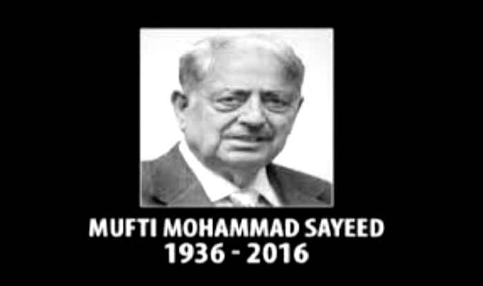 Seven-day state mourning in honour of Jammu and Kashmir CM Mufti ...