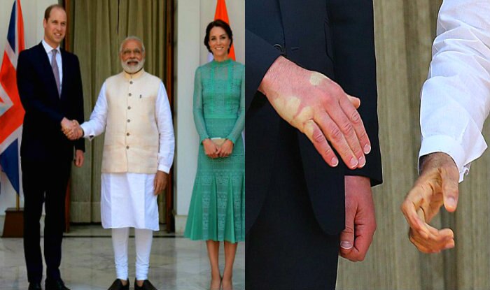 PM Modi leaves a palm print on Prince William hand while Handshake ...