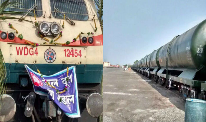 50 wagon water train carrying 25 lakh litres reaches Latur | India.com