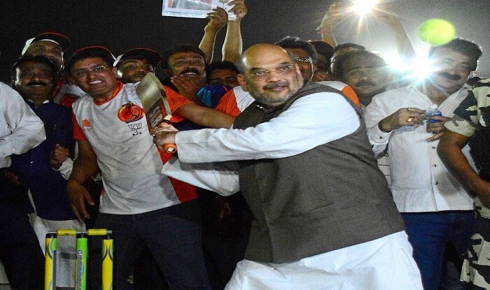 BJP inaugurates cricket league in Ahmedabad, Amit Shah shows his ...