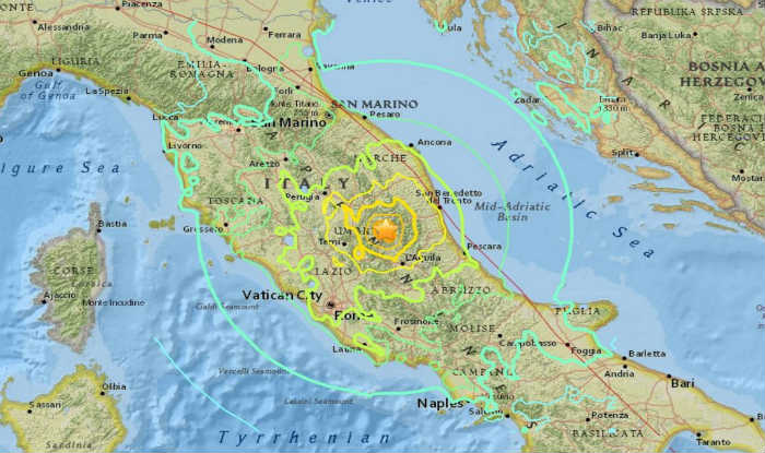 Earthquake hits Italy: Powerful 6.2 magnitude quake rattles Rome ...