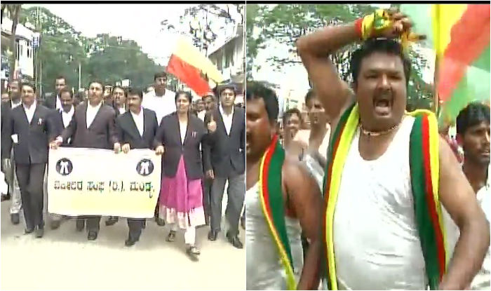 Karnataka Bandh over Cauvery water sharing; farmers protest against ...
