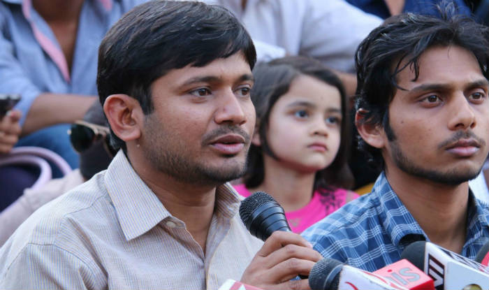 Kanhaiya Kumar faces demonstration by BJP workers | India.com