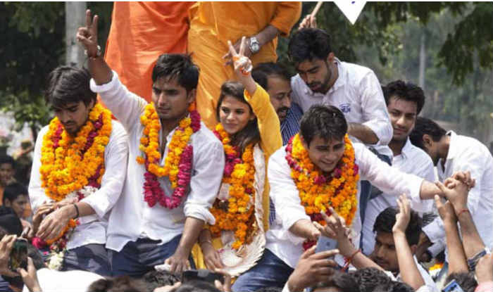 DU Student elections: ABVP flag waved again, achieved the victory of ...