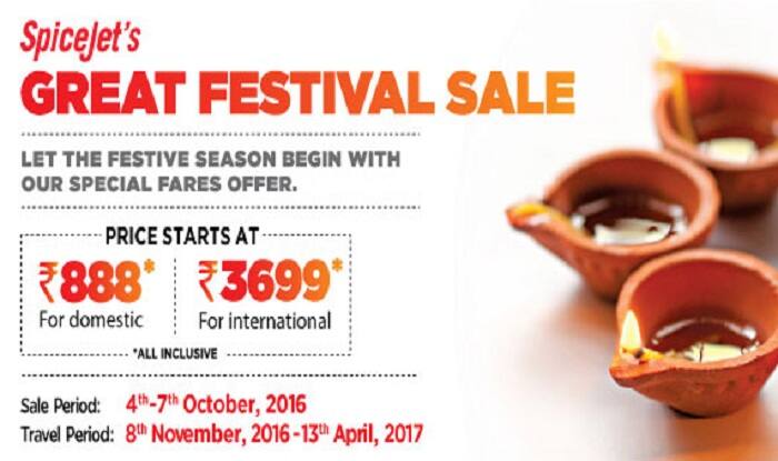 SpiceJet announces Great Festival Sale, offers one-way journey for fare ...