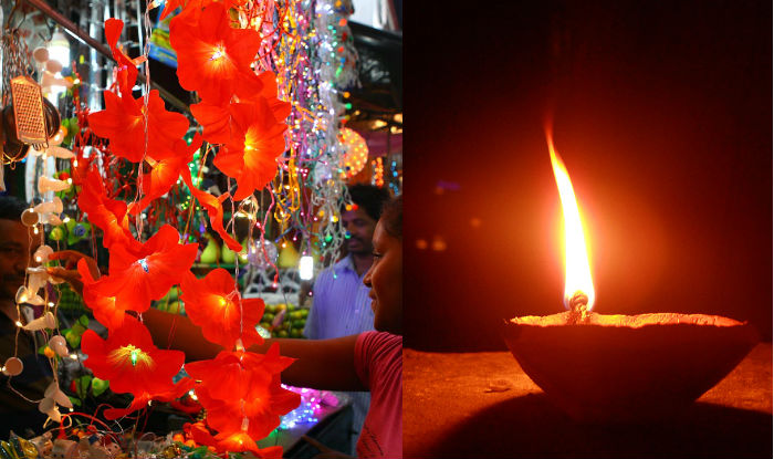indian diya beating chinese lights | ड्रैगन लाइटों को पछाड़ रहे मिट्टी ...