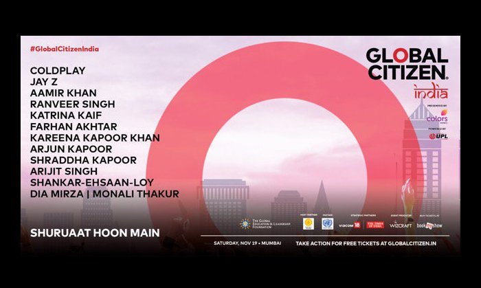Global Citizen Festival India 2016: Congress-NCP attacks BJP-Shiv Sena ...