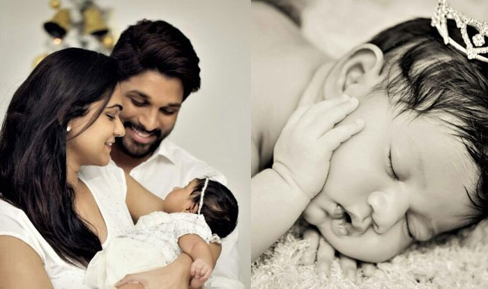 Cuteness Alert! Allu Arjun shares first glimpse of his daughter Arha ...