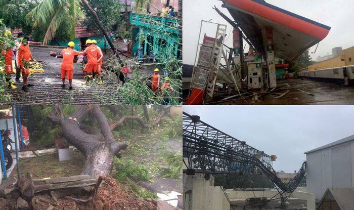 Cyclone Vardah photos and videos: See the raging cyclone that has ...