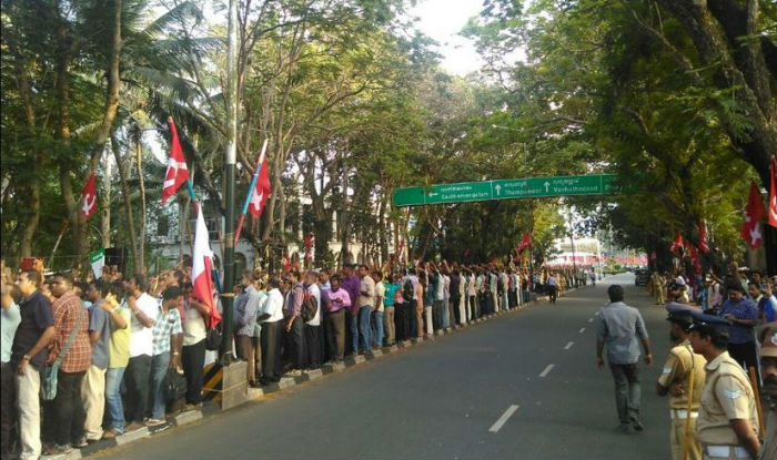 Kerala forms ‘700 km long human chain’ against PM Narendra Modi’s ...