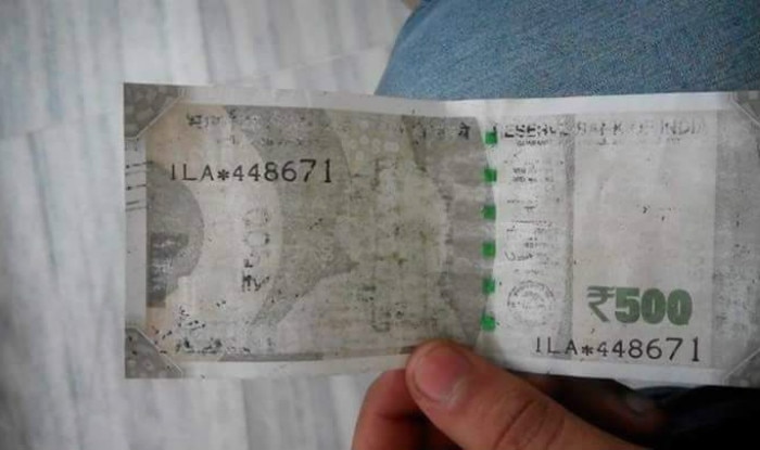 New Rs 500 note with its ink faded goes viral on Twitter! Picture shows ...