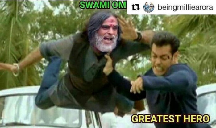 Salman Khan beating Swami Om picture is our new favourite Bigg Boss 10 ...