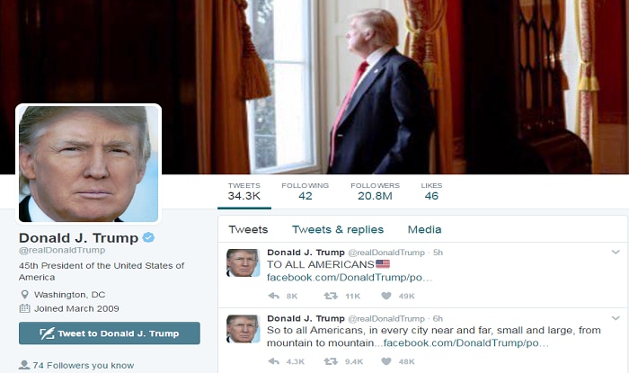 Donald Trump’s twitter account gets more than five million followers ...