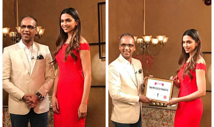 Deepika Padukone looks ravishing in red as she accepts The Priceless ...