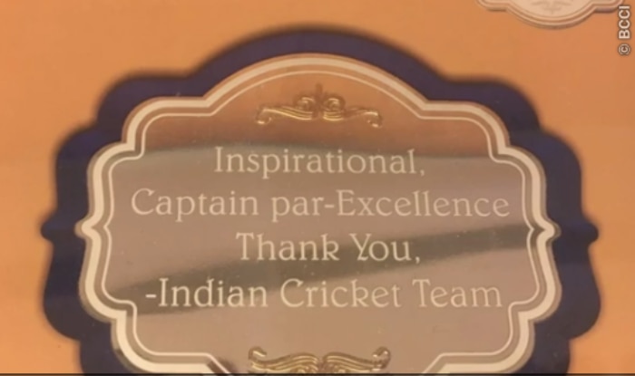 Team India honours MS Dhoni for his contribution as Captain and it will ...