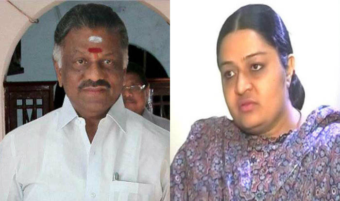 Jayalalithaa's niece Deepa Jayakumar extends support to O Panneerselvam ...