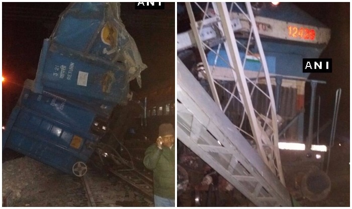 kalindi express collides near tundla | मालगाड़ी से टकराकर पटरी से उतरी ...