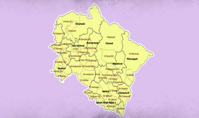 Uttarakhand Elections 2017 Constituency list: View full list of seats ...