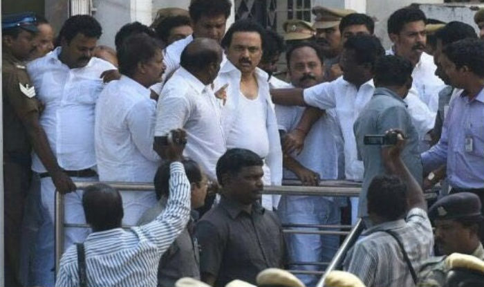 Trust vote: DMK leader MK Stalin arrested in Chennai, violence breaks ...