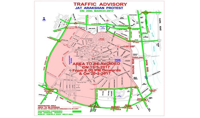 Jat Protests: Delhi Traffic Police issues advisory; Avoid these routes ...