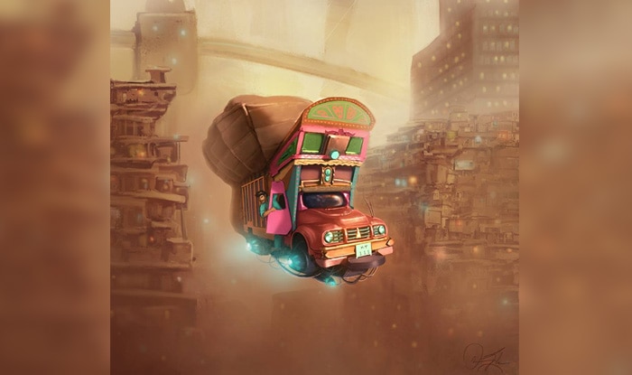 Pakistani artist Omar Gilani’s Sci-Fi illustrations of his country are ...