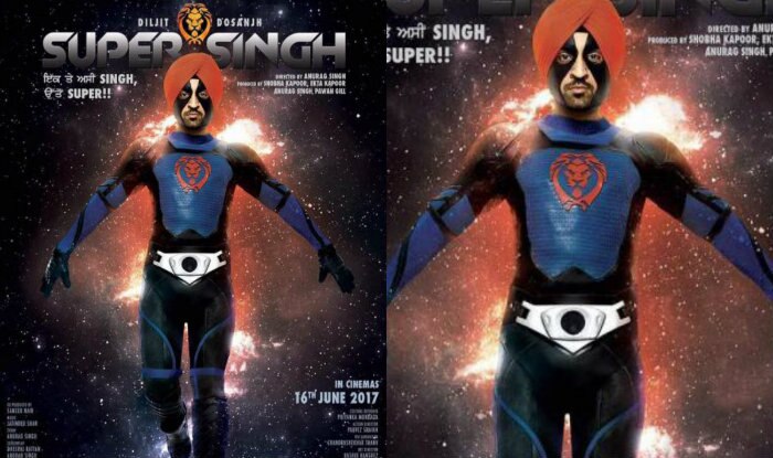 Super Singh first look poster: Diljit Dosanjh’s intense look as the ...