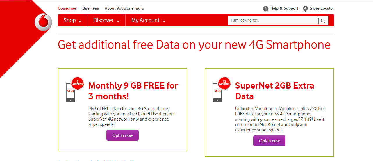 Vodafone offers 9 GB free data to subscribers, new tarrif to counter ...