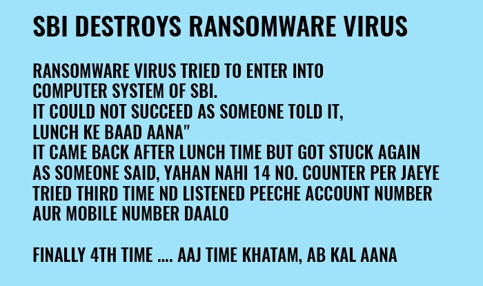 WannaCry Ransomware jokes take over WhatsApp! Malicious malware memes ...