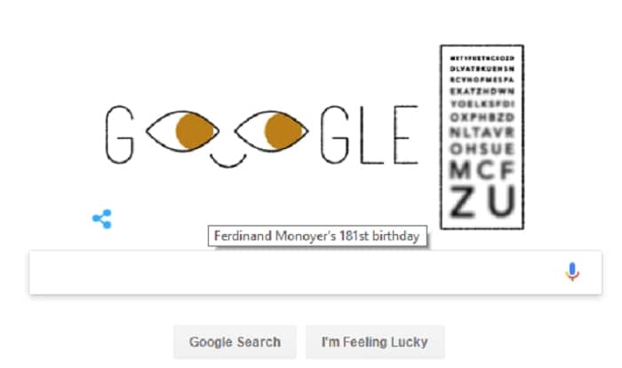 Ferdinand Monoyer 181st birth anniversary: Google Doodle honours the ...