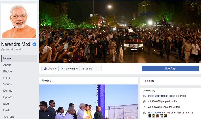 From 14 to 41 million Facebook followers: The rise of Narendra Modi in ...