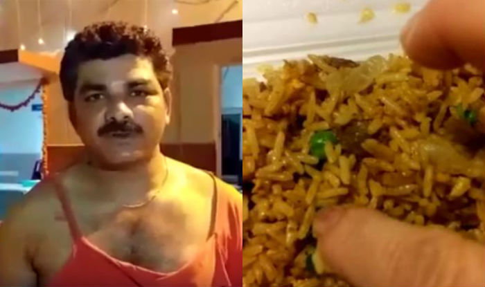 Plastic rice Biryani served to a customer! Hyderabad Hotel staff beat ...