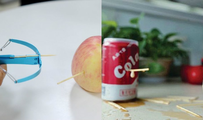 Toothpick crossbow is the latest fad toy and it is more dangerous than ...