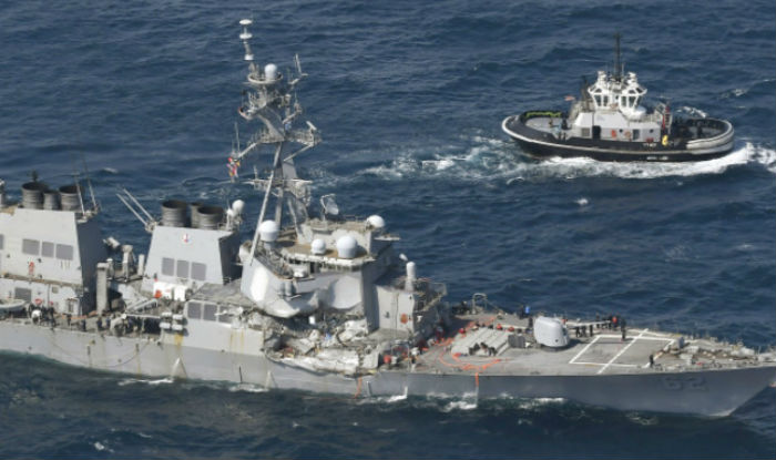 US Navy ship collides with merchant vessel off Japan coast, 7 missing ...