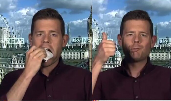 British author Matthew Goodwin eats his book on live TV after UK ...