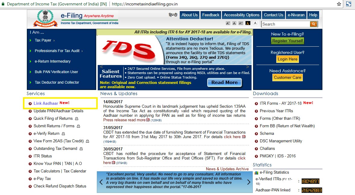Aadhaar-PAN linking: Check in 3 simple steps if your Aadhaar is linked ...