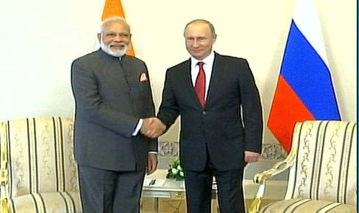 PM Narendra Modi meets Russian President Vladimir Putin to hold talks ...