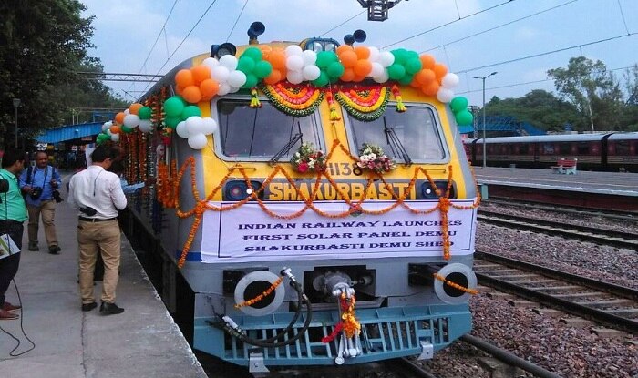 Indian Railways: Solar Power DEMU Train to Save 21,000 Litres of Diesel ...