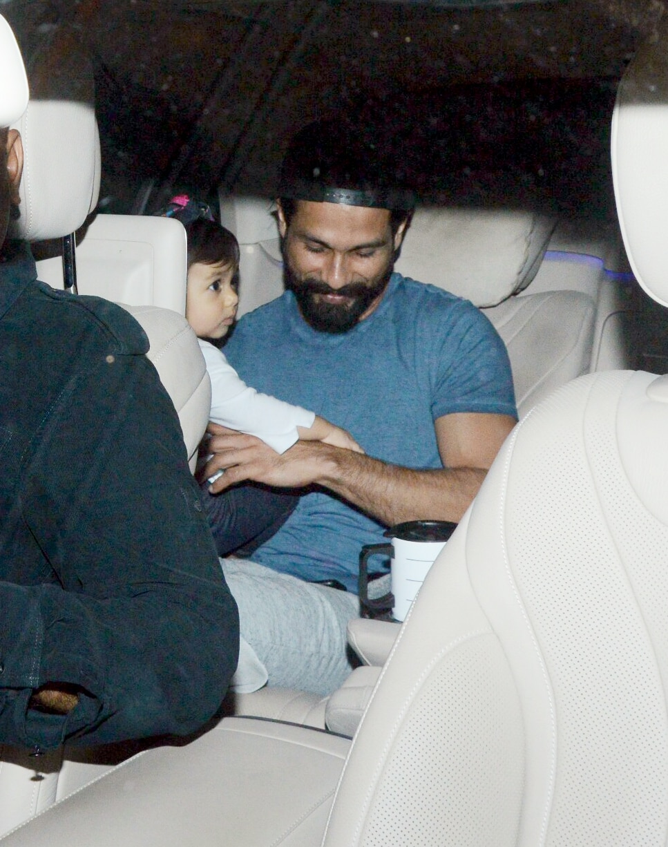 Pictures Of Shahid Kapoor Meeting Misha And Saif Ali Khan Leaving With ...