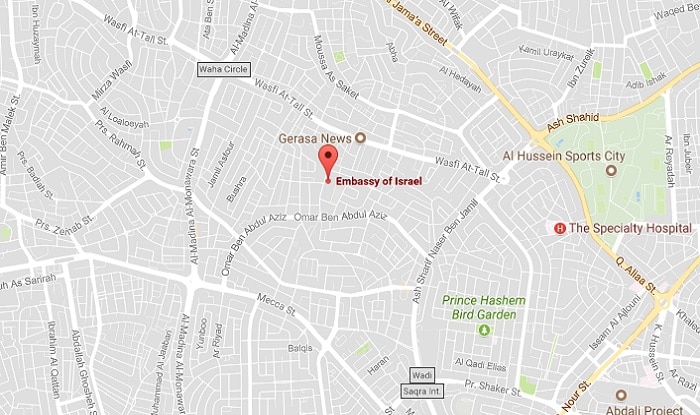 Shooting at Israeli Embassy in Jordan Capital Amman, 2 Dead: Reports ...