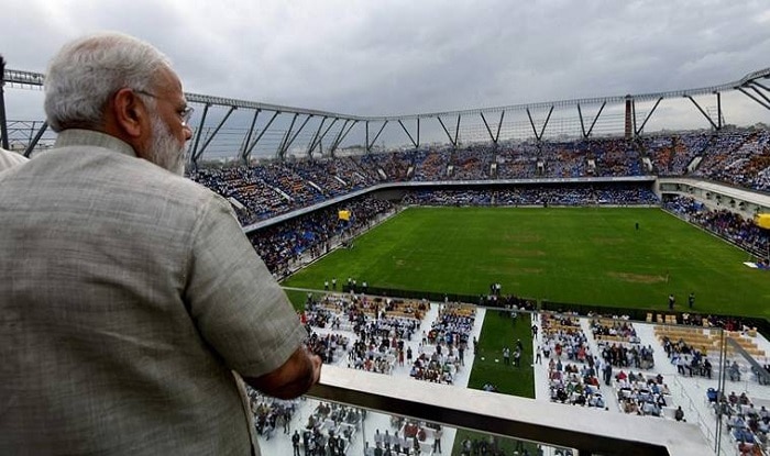 PM Narendra Modi inaugurates TransStadia in front of Indian sporting ...