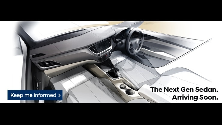 New Hyundai Verna 2017 interior sketch released; India launch imminent ...