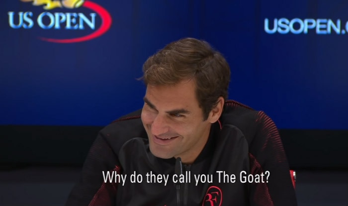 Roger Federer Answers Why He’s Called ‘GOAT’ and Makes ‘Pinky Promise ...