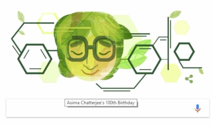 Dr Asima Chatterjee’s 100th Birthday Celebrated By Google: Search ...