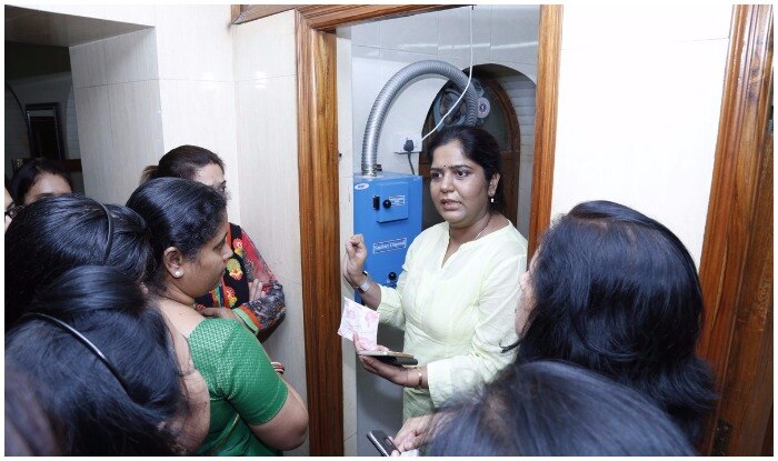 DoPTGoI installs sanitary napkin vending & disposal machines | DoPT की ...