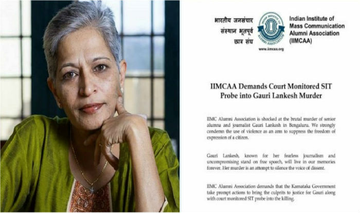 Gauri Lankesh Murder: IIMCAA Demands Court Monitored SIT Probe | India.com
